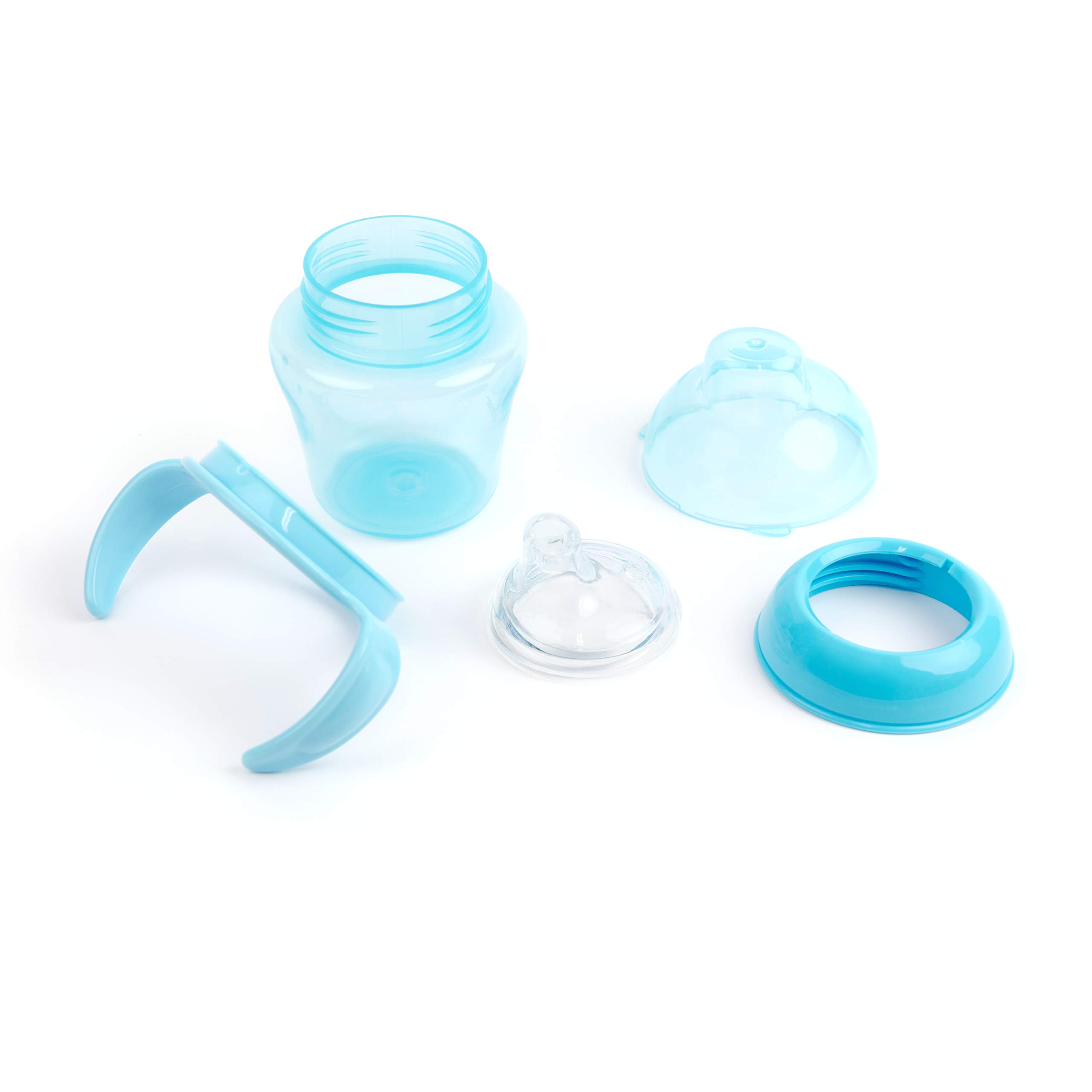 Primo Passi Soft Spout Sippy Cup, Learning Cup, 5 oz - 150ml, 2-Pack, 4 months Blue