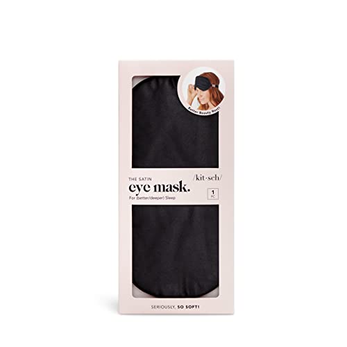 Kitsch Satin Sleep Eye Mask | Cooling Eye Mask for Sleeping | Holiday Gift | Gentle Sleep Mask for Lash Extensions & Brows | Softer Than Silk Sleep Mask | Premium Blindfold |Satin Sleep Eye Mask
