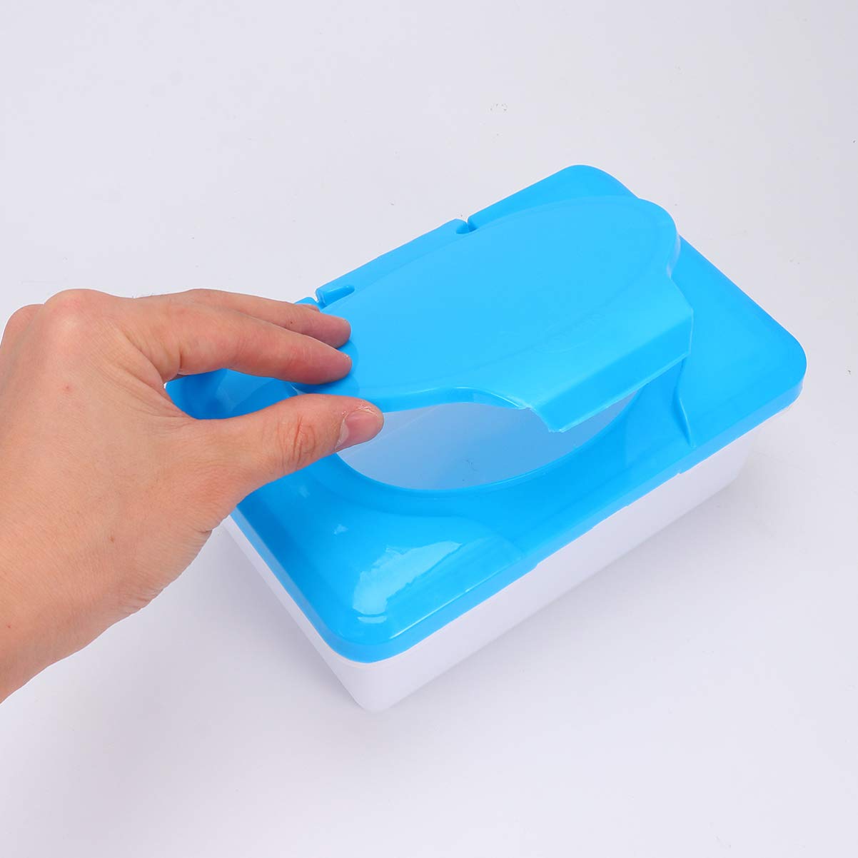 EXCEART 2pcs Diaper Wipes Dispenser Baby Wipes Holder Case Wet Tissue Box Container Desktop Organizer for Office Home Portable Wipes Dispenser