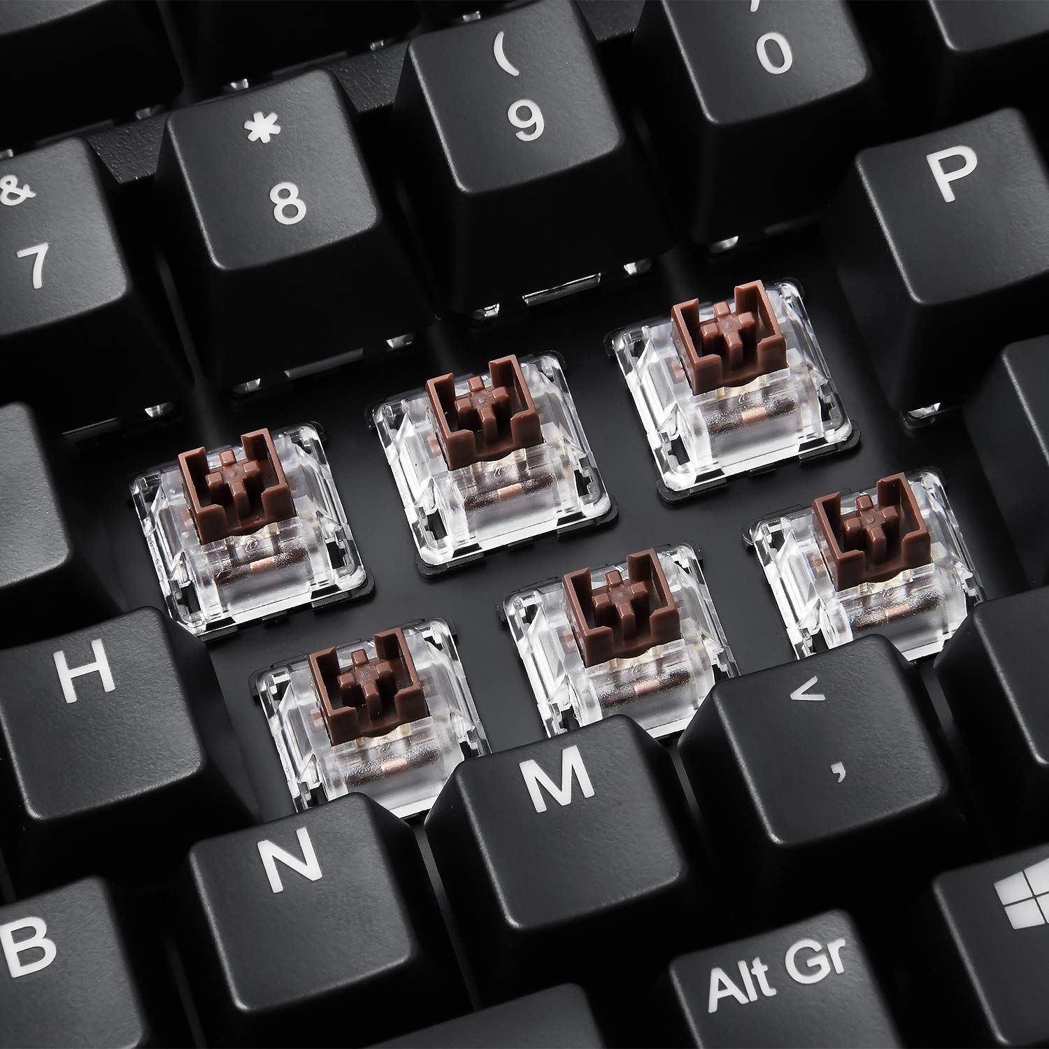 Perixx Periboard-322 Wired Mechanical Trackball Keyboard with 2 Hubs, 2.17 Inch Large Trackball, RGB Backlit Design, US English Layout (PB-322BUS-11577)