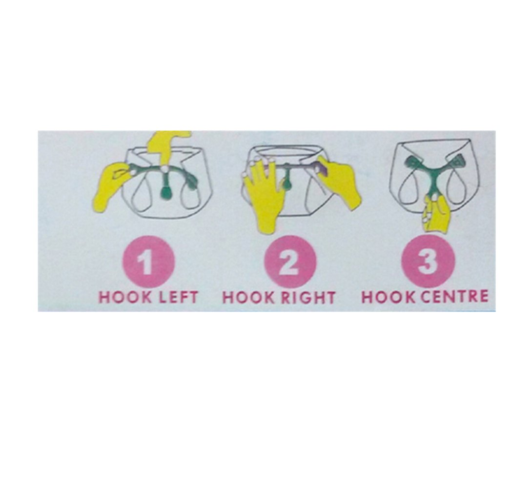 HiCat 4 Pack Baby Cloth Diaper Fasteners, Replaces Diaper Pins, Blue, Green and Pink (GPB-4 Pack)