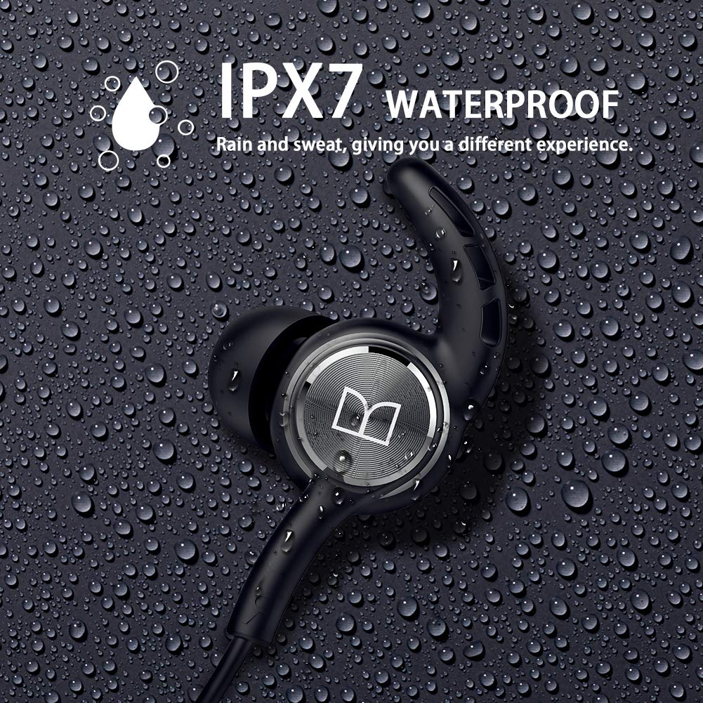 Wireless Headphones,Bluetooth Headphones Bluetooth 5.0, IPX5 Waterproof Built-in Mic 1000min Playtime,Bass Hi-Fi Stereo, Magnetic Connection, for Sports Running