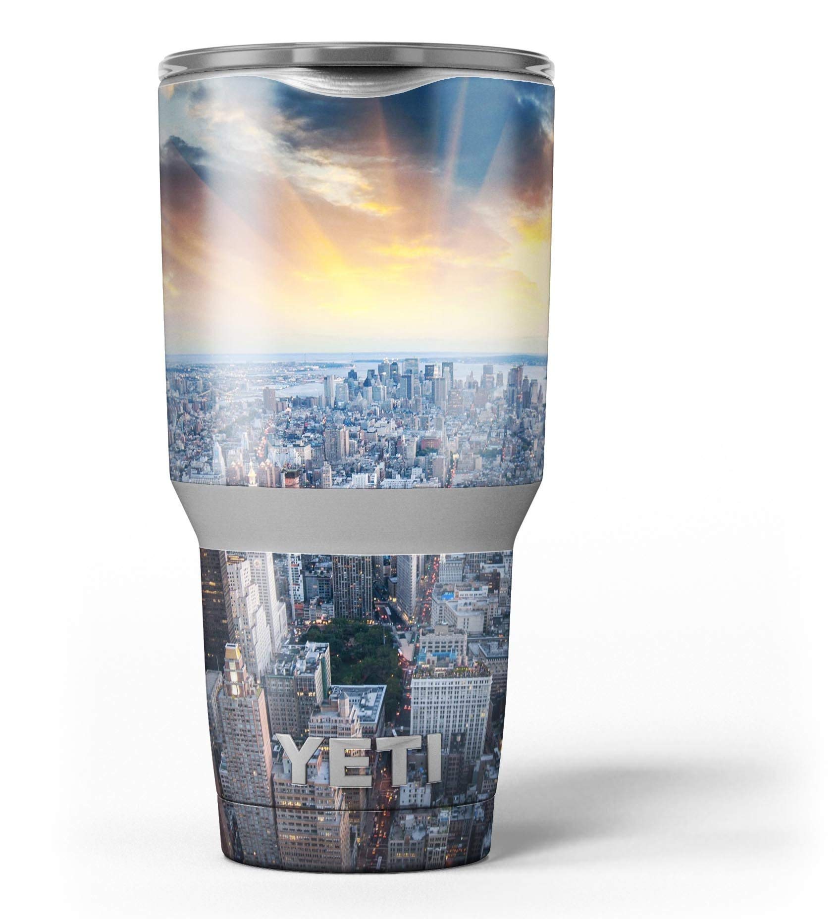 Design Skinz Fusion NYC Skylight - Skin Decal Vinyl Wrap Kit Compatible with The Yeti Rambler Cooler Tumbler Cups