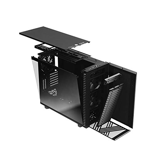 Fractal Design Define 7 Black Brushed Aluminum/Steel E-ATX Silent Modular Dark Tempered Glass Window Mid Tower Computer Case