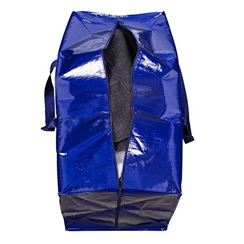 VENO 8 Packs Heavy Duty Large Storage Moving Bags Bundles, 4 Packs of Large Moving Bags with Strap and 4 Packs Oversize Moving Storage Bags