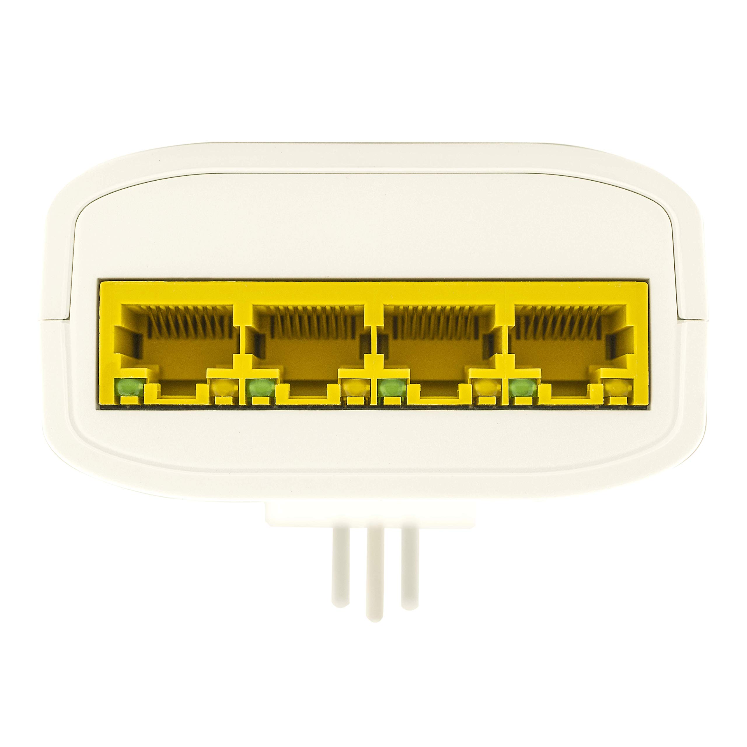 NexusLink G.hn Wave 2 Powerline Adapter, Gaming-Ready, 4 Gigabit Ports, Phy Up to 2 Gbps, Net Up to 1 Gbps, Single Device (GPL-2000S4)