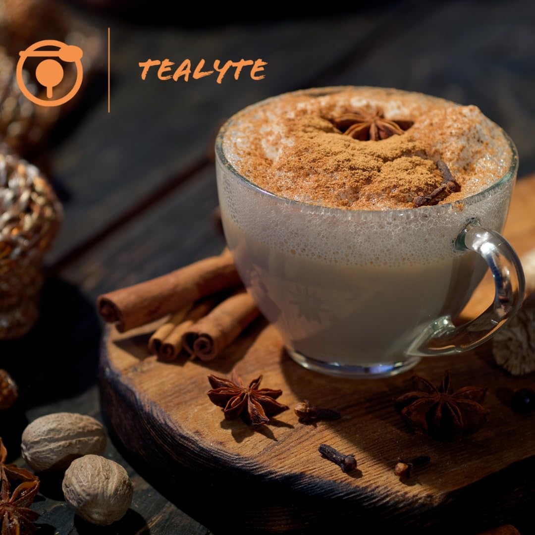 TEALYTE 50 Chai Tea Pods - I Nespresso compatible Chai Tea Latte Pods I For Original Line Nespresso Machines I 5 packs