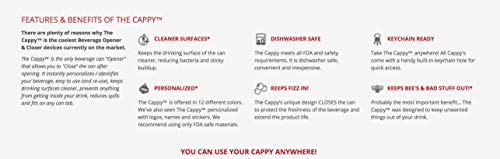 Cappy, Voted BEST Beverage Can Opener & Closer! 12-Color Pack