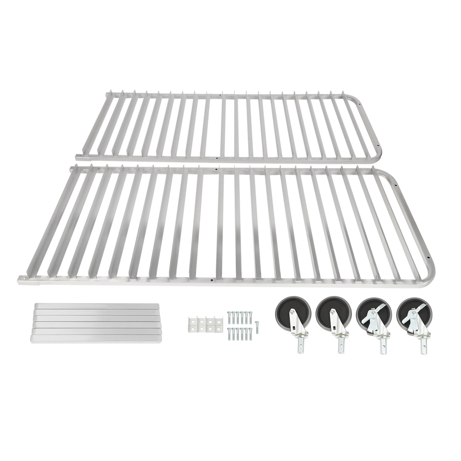 HAPPCUCOE 20-Tier Bakery Rack with Wheels,Commercial Bun Pan Rack 26" L X 20" W X 69" H,Bakers Racks for Kitchens, Cooling Rack for Restaurant, Cafeteria