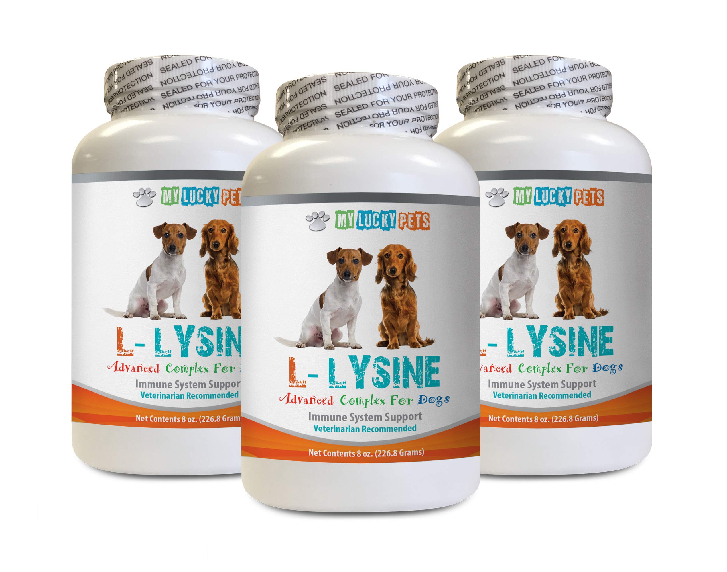 Amino Mix for Dog - Dog LYSINE Powder - Pure Powder Form - Immune System Support - Vet Recommended - lysine Extract - 3 Bottle (24oz 680.4 Grams)