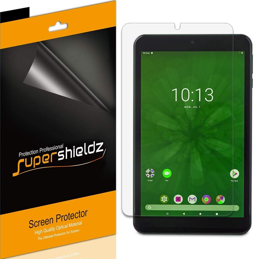 Supershieldz (3 Pack) Designed for Onn 8 inch Tablet Screen Protector, High Definition Clear Shield (PET)