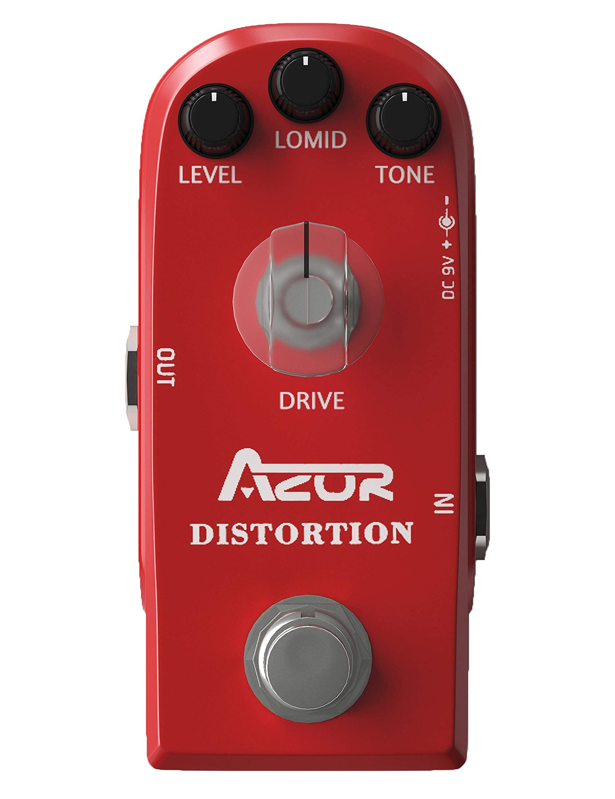 AZOR Pedal Power Adapter with Vintage Distortion Guitar Effect Pedal True Bypass