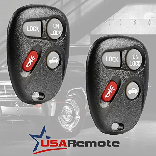 Car Key Fob Keyless Entry Remote fits Chevy Camaro/Pontiac Firebird Trans Am 1998 1999 2000 2001 2002 (16245100-29), Set of 2