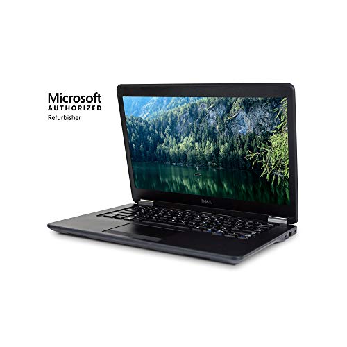Dell Latitude E7450 Intel Core i5-5300U X2 2.3GHz 8GB 256GB SSD 14in, Black (Renewed)