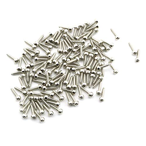 Pro Bamboo Kitchen 120pcs Cap Head Hex Socket Self Tapping Screws M2x8mm Nickel Plated
