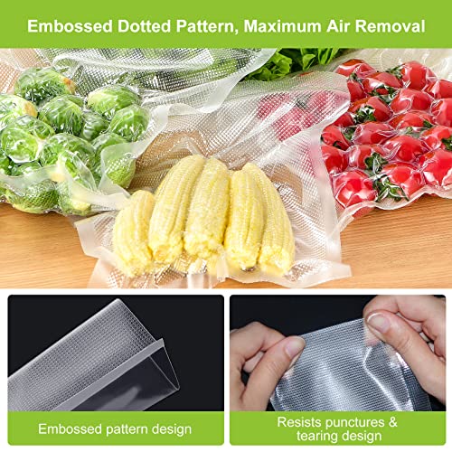 Bonsenkitchen Food Sealer Vacuum Sealer, Built-in Cutter & sealer Bags Rolls and Starter Kit, Dry&Moist Food Modes, Compact Design Air Sealing System Portable Vacuum Sealer, Black
