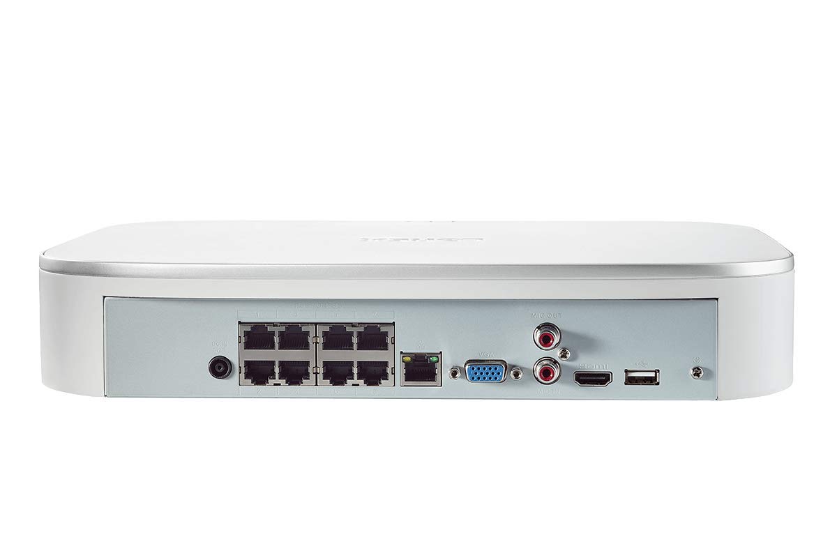 Lorex 4K Ultra HD 8-Channel 1TB Fusion Network Video Recorder with Smart Motion Detection and Voice Control