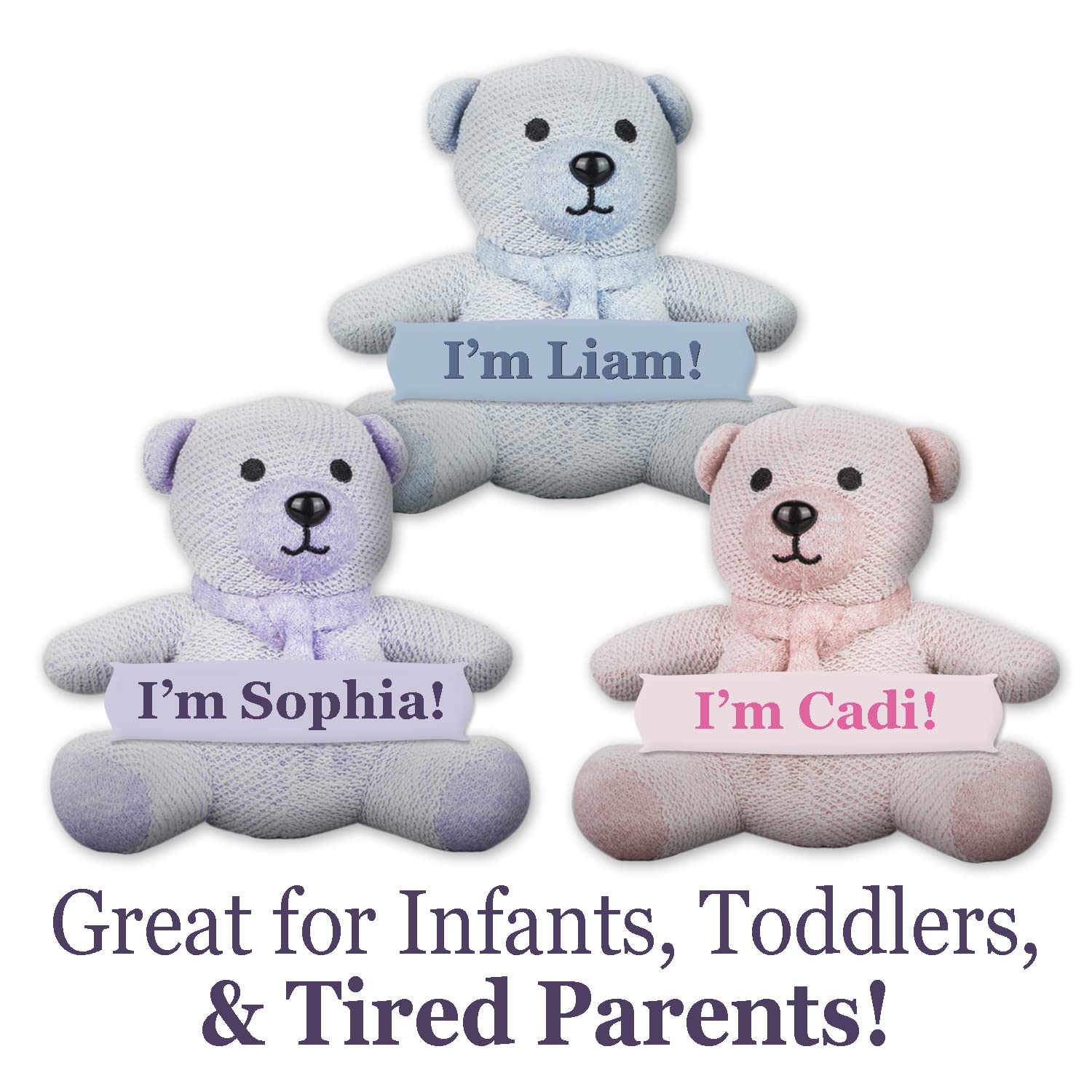 Meet Cuddly Cadi by Super Happy Babies! Bluetooth Speaker & Baby White Noise Sound Machine ~ Baby Soother for Both at Home & On-The-Go! Get Out & Have Fun with Your Super Happy Baby!