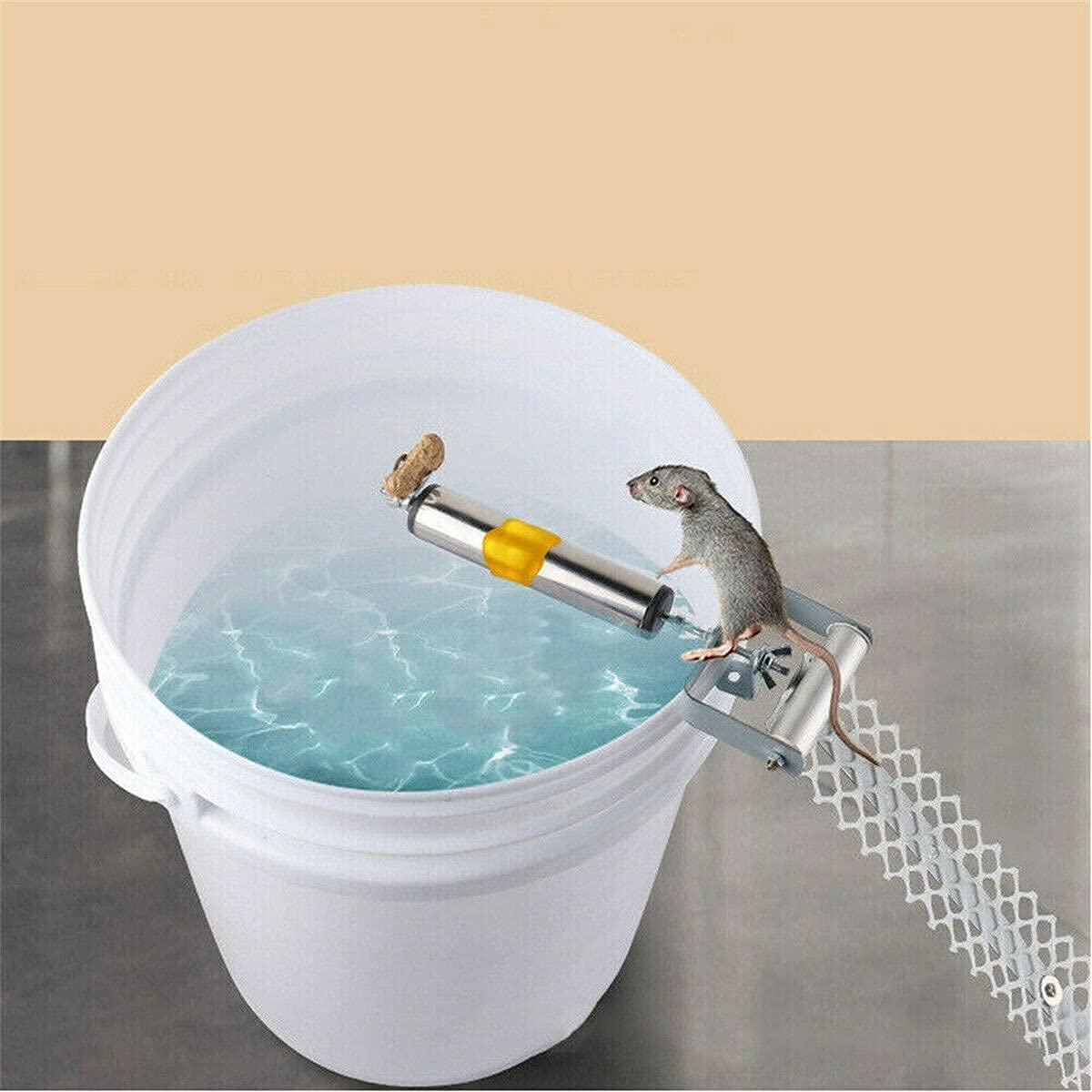 Mouse Trap,Live Catch and Release Bucket Spin Roller with an Original Ring for Mice Rats Rodents.Humane Roller+Ramp,Automatic Roller Mouse Trap for Indoor Outdoor Auto Reset