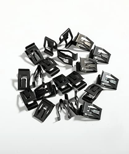 ESEWALAS 20PCS Dashboard Trim Clips,Automotive Car Metal Retainer Car Front Console Retainer,Front Console Dash Dashboard Trim, Metal Dash Retainer Clips Replacement for Mose Cars