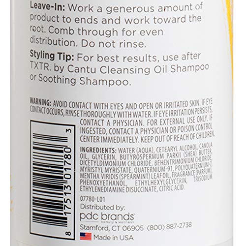 Cantu Txtr By Leave-in + Rinse Out Hydrating Conditioner - 16 Fl Oz, 16 Oz