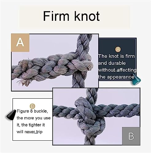 EkiDaz HXRW Rope Net Climbing Net for Kids, Garden Climbing Cargo Net Rope Ladder, Outdoor Play Protective Safety Net Playground Sets for Backyards (Size : 2 * 3m(6.6 * 9.9ft))