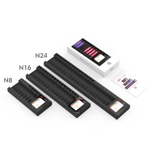 ISDT LCD Display Universal Battery Charger N8 8-Slot Speedy Smart Battery Fast Charger for Rechargeable Batteries AA AAA Li-lon LiHv Ni-MH Ni-Cd Nizn LiFePO4