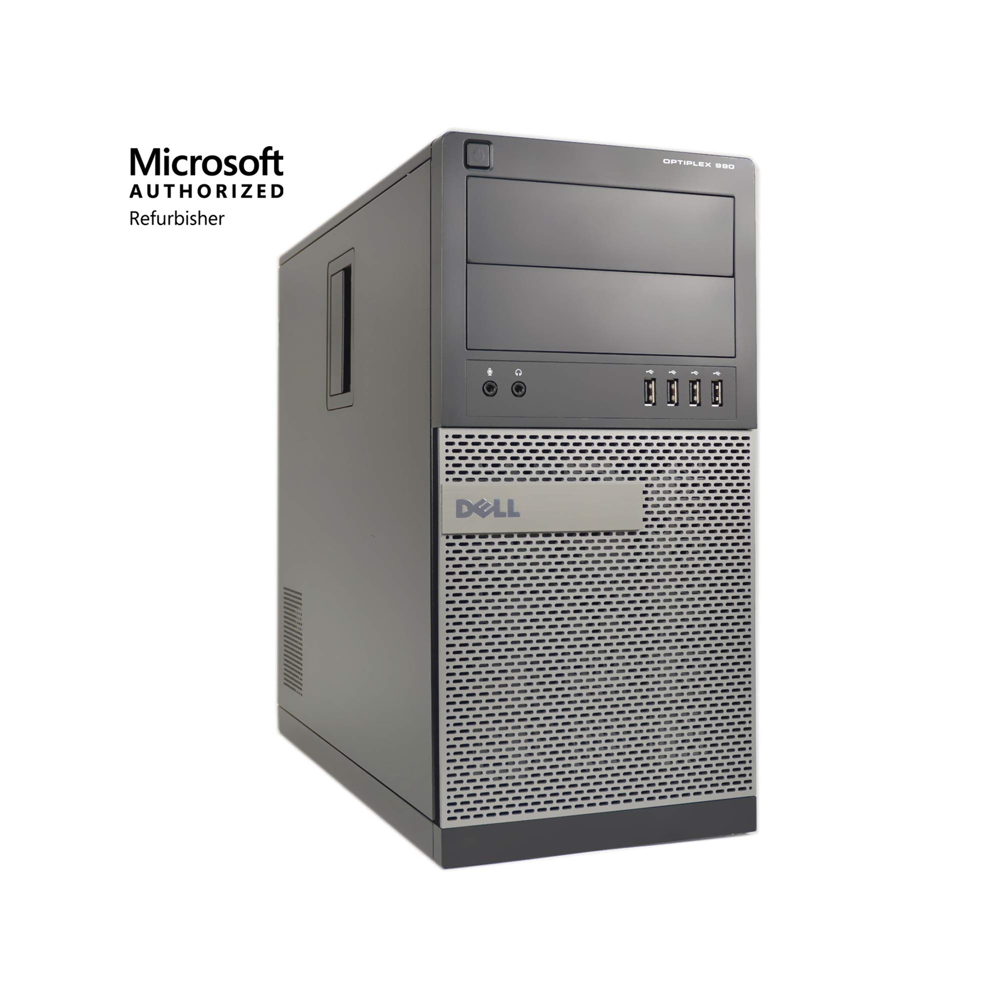 Dell 990 Tower, Core i5-2400 3.1GHz, 4GB RAM, 1TB Hard Drive, DVDRW, Windows 10 Pro 64bit (Renewed)