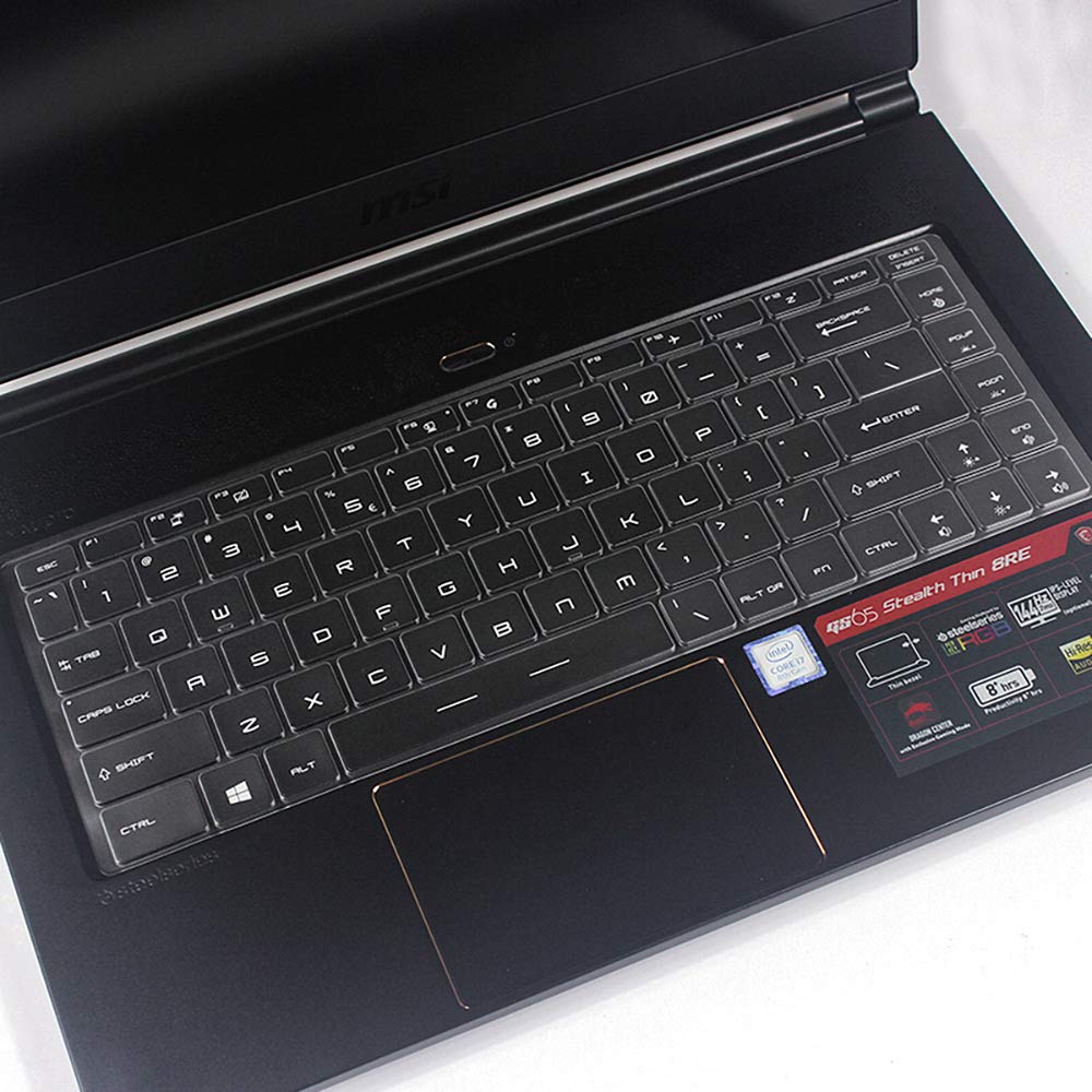 imComor for MSI GS65 GF63 PS63 Keyboard Cover Soft Ultra Thin Clear Skin for MSI GS65 GF63 Stealth Thin 15.6", MSI PS63 P65 WP65 WS65 15.6 Inch/MSI PS42 14 Inch Gaming Laptop Keyboard Protector Skin