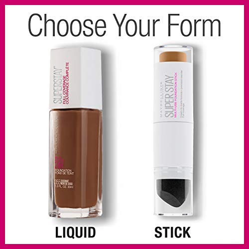 Maybelline New York Super Stay Foundation Stick for Normal To Oily Skin, Deep Bronze, 0.25 Ounce