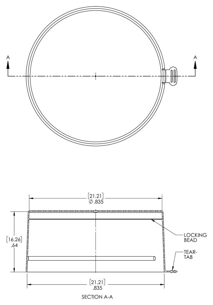 Caplugs J-TT-4 J Series – Plastic Single-Use Tear-Tab Cap for Male NPT Threads, 700 Pack, Blue LD-PE, Thread Size 1/2" Protective Closures, Dust & Moisture Seals, Masking, Finishing (QTT4Q6)