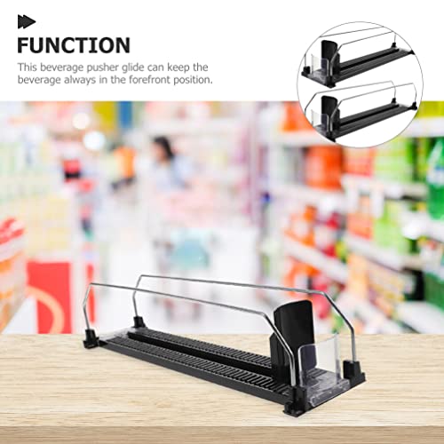 Cabilock 2pcs Supermarket Drinks Pusher Shelves Beverage Glide Pushers for Vending Machine Automatic Pushing Dispensers, Longer