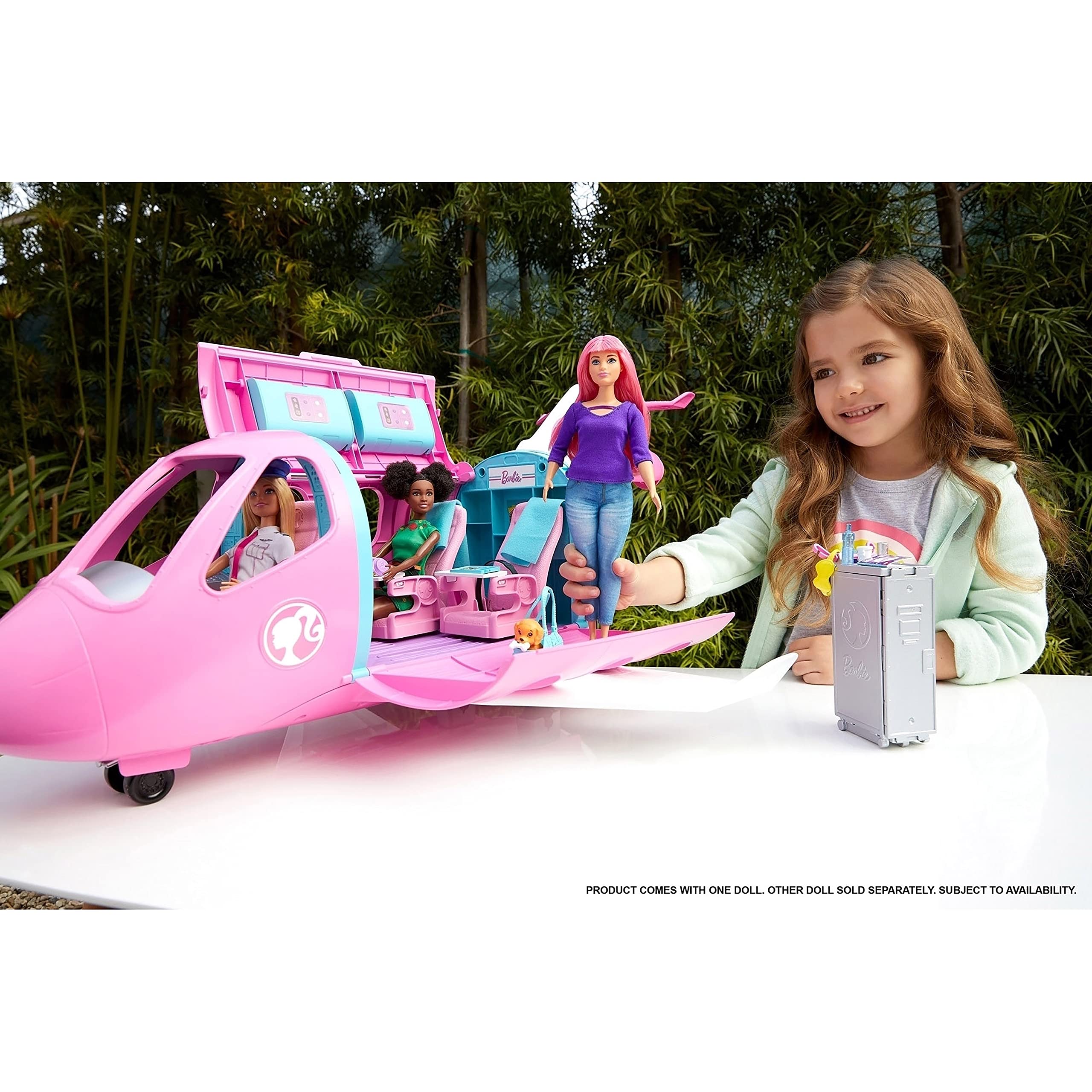 Barbie Dreamplane Transforming Playset with Doll and 15+ Travel-Themed Pieces