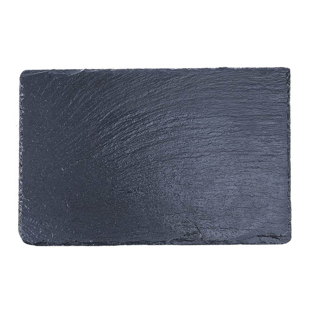 Tcrogsciss 2 PCS Natural Slate Cheese Boards, Individual Charcuterie Board for Appetizer, Cheese, Dessert, Tapas and Sushi Presentation