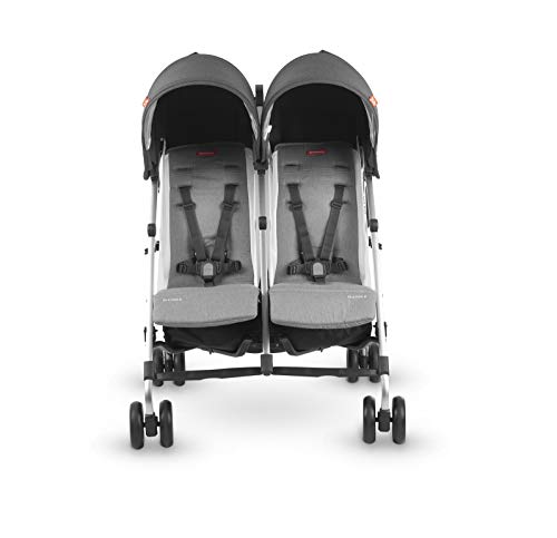 UPPAbaby G-Link 2 Stroller - Jordan (Charcoal Melange/Silver) + G-Link 2 Travel Bag