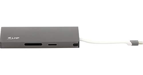 LMP - 4K USB-C Travel Docking Station with 9 Ports - Space Gray