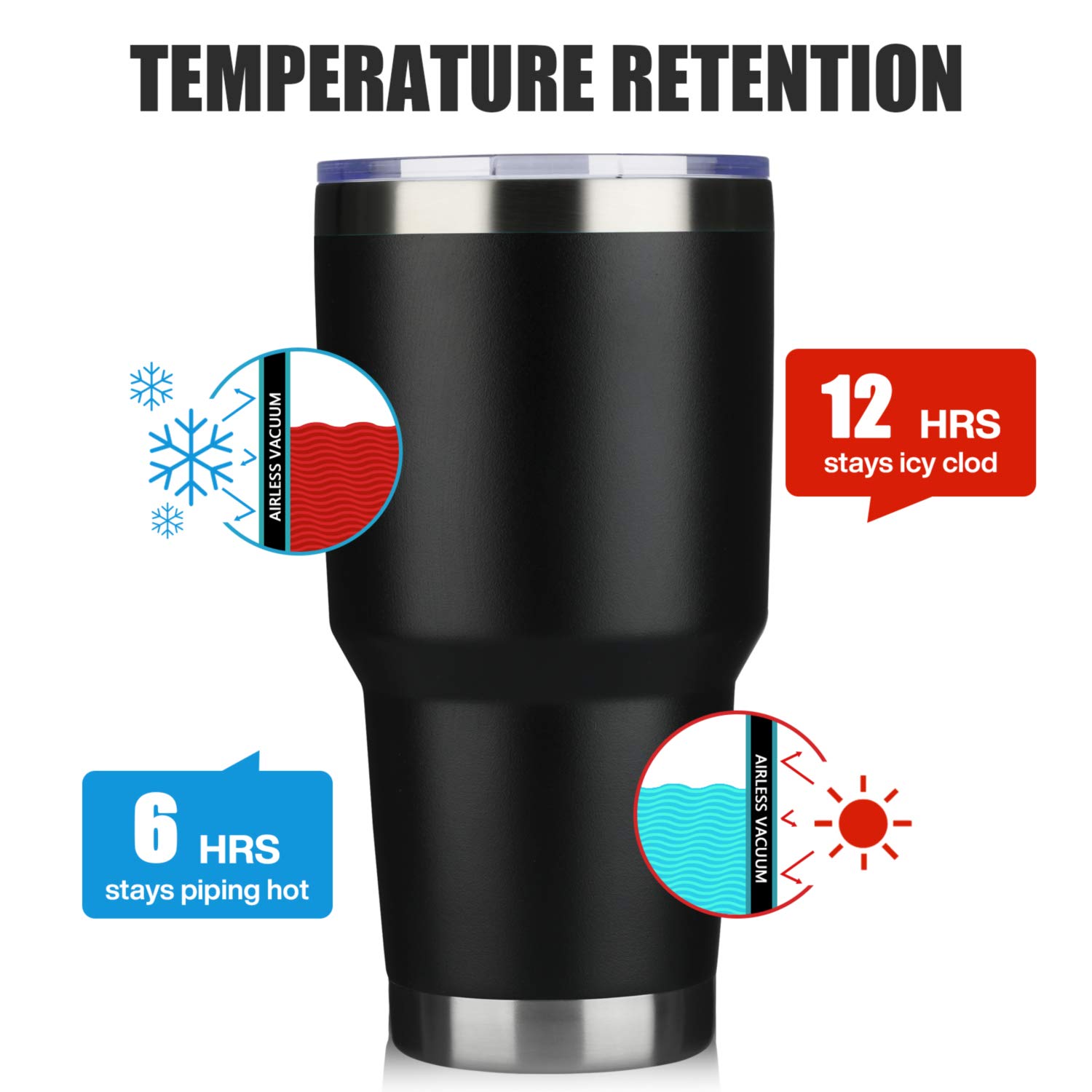 MEWAY 30oz Tumbler Double Wall Vacuum Insulated Travel Mug, Stainless Steel Tumbler with Lid, Durable Powder Coated Insulated Coffee Cup for Cold & Hot Drinks (MIX,4 PACK)
