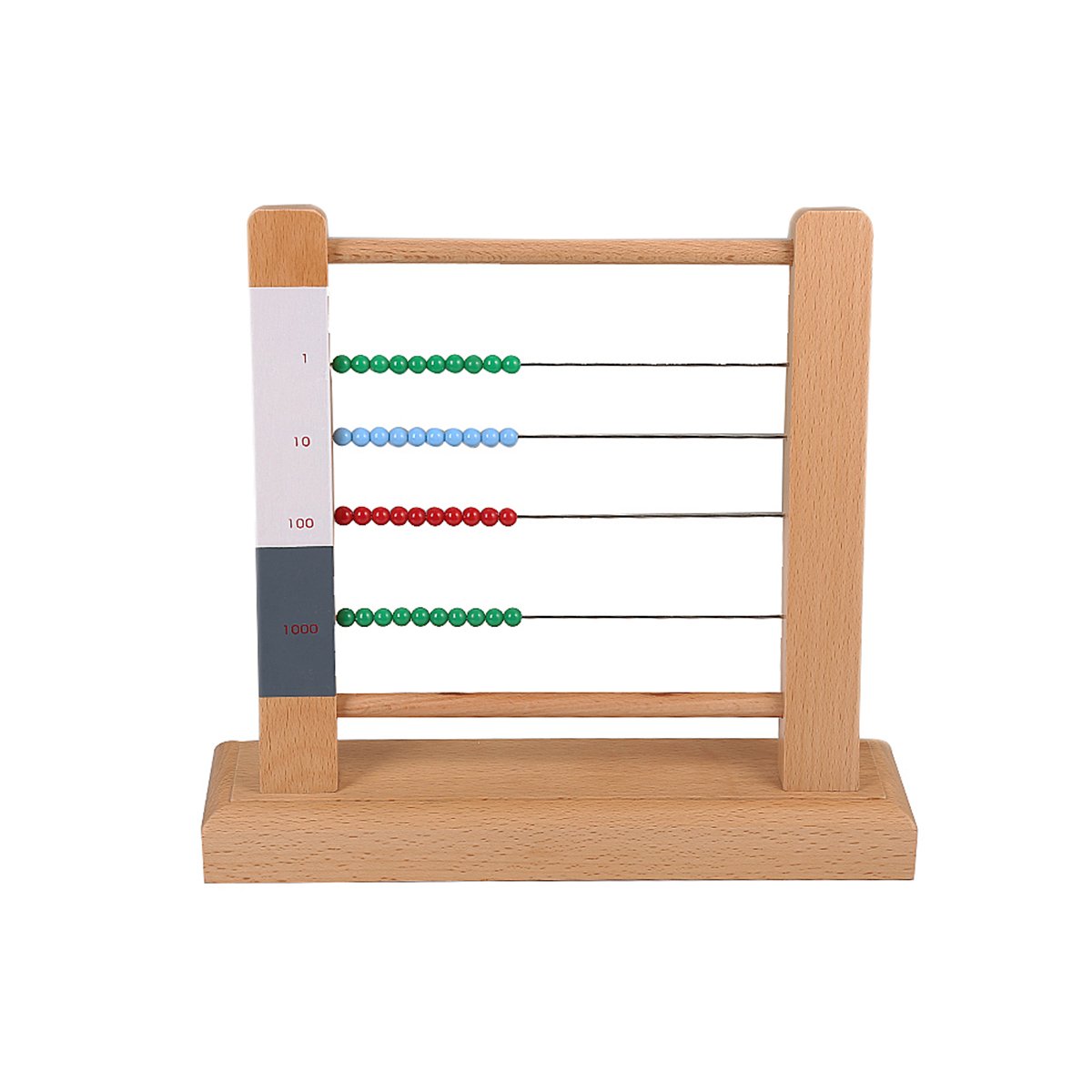 LEADER JOY Montessori Toys Small Bead Frame,Montessori Math Beads Materials for Toddlers Educational Preschool Learning Material