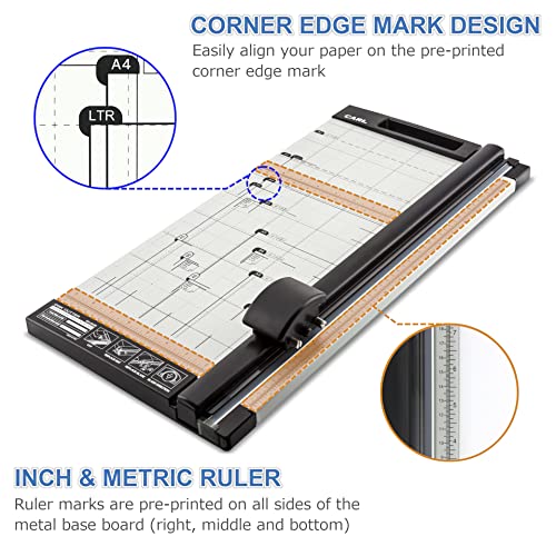 Carl 18 inch DC-2A3N Premium Rotary Paper Trimmer, Metal Base, 15 Sheet Cutting Capacity.