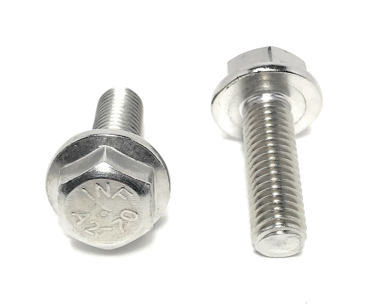 M8-1.25 x 25 Stainless Steel Flange Bolt DIN 6921 A2 Stainless Steel (25 Pieces) M8x25