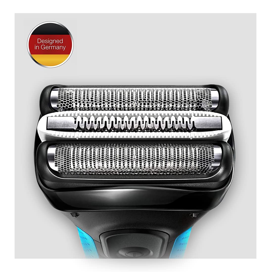 32B Shaver Replacement Head Foil & Cutter Cassette for Braun Series 3 Razor 320 330 340 350CC,Black