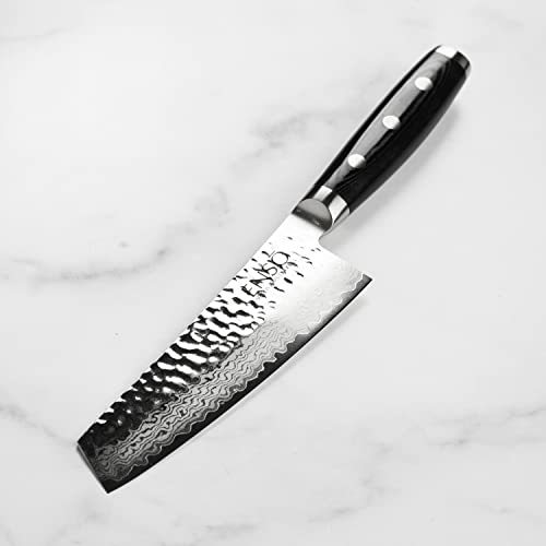 Enso HD 5.5" Prep Knife - Made in Japan - VG10 Hammered Damascus Stainless Steel Utility Knife