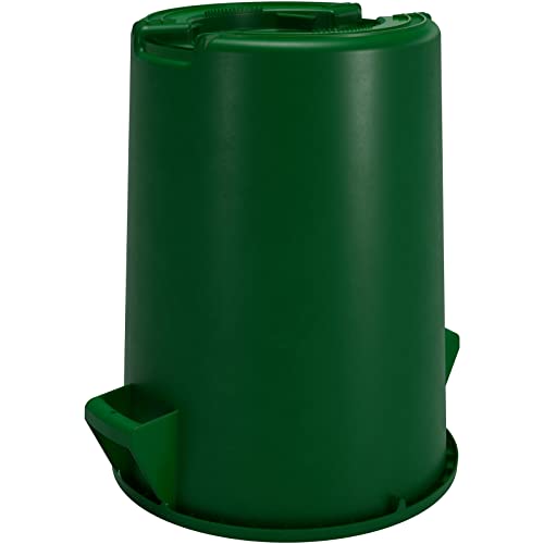 Carlisle FoodService Products Bronco Round Waste Bin Trash Container 32 Gallon - Green - Pack of 1