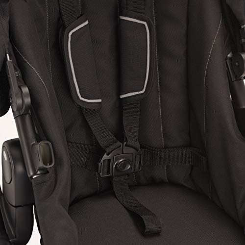 Evenflo Pivot Xpand Modular Stroller, Baby Stroller, 4 Modes, Durable Construction, Extra-Large Storage Basket, Compact Folding Design, 55-lb Capacity, Stallion Black-1 Count (Pack of 1)