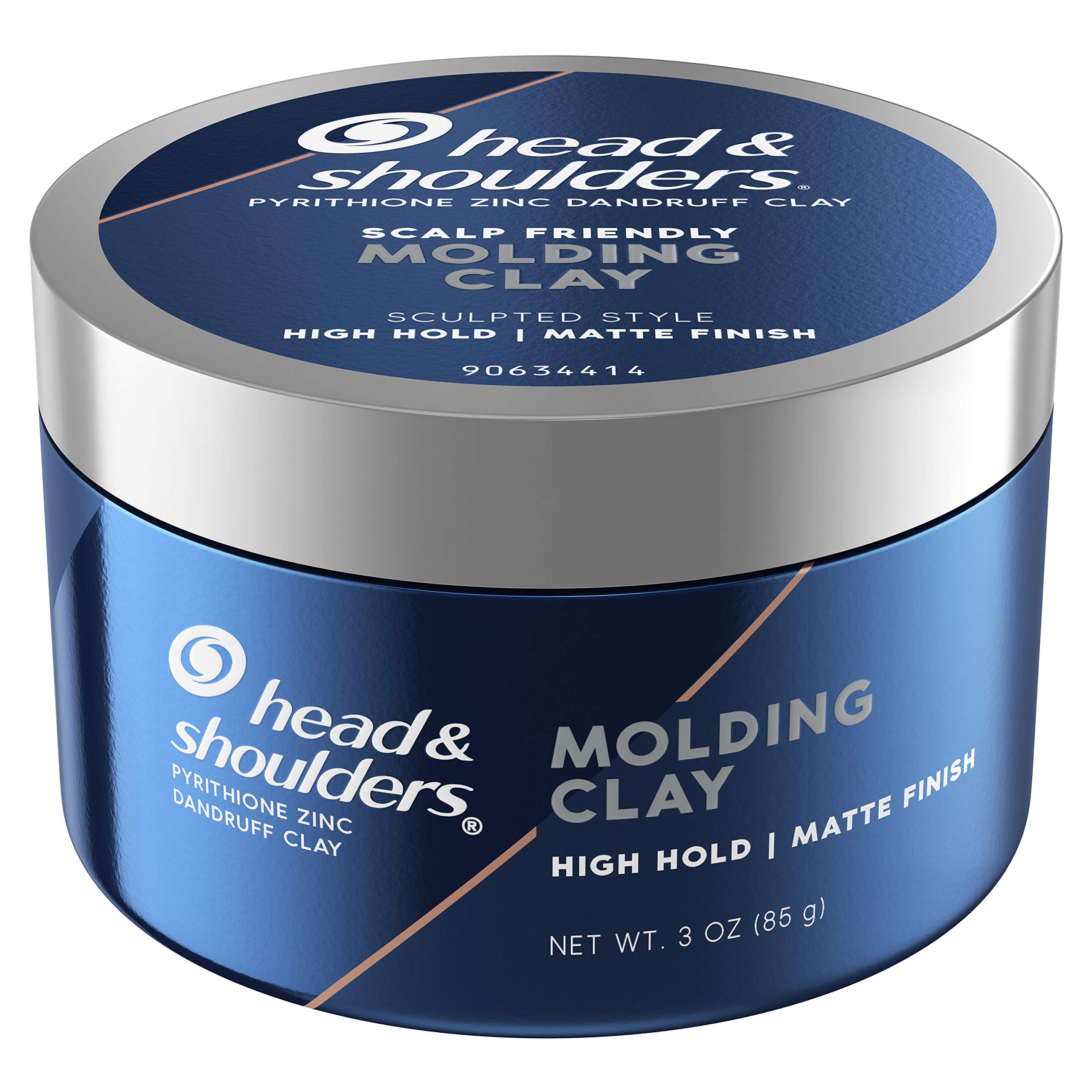 Head & Shoulders Anti-Dandruff Molding Hair Clay for Men, Strong Hold, Matte Finish, 3 Oz