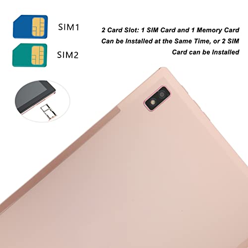 64GB Tablet Rose Gold 100240V 4G LTE Tablet 4GB 64GB 4G LTE Octa Core for Gaming (UK Plug)