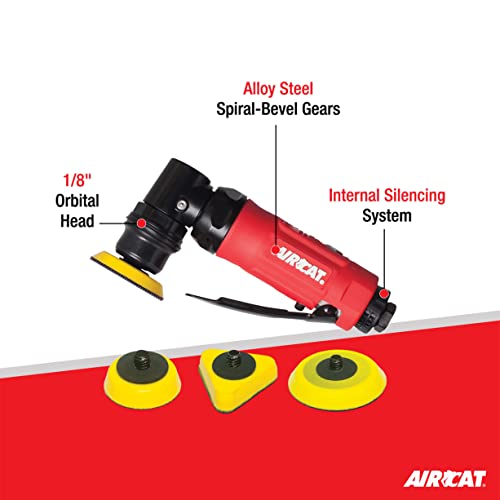 AIRCAT Pneumatic Tools 6320: Spot Sander and Polisher with Internal 1/8-Inch Orbital Head 13,000 RPM