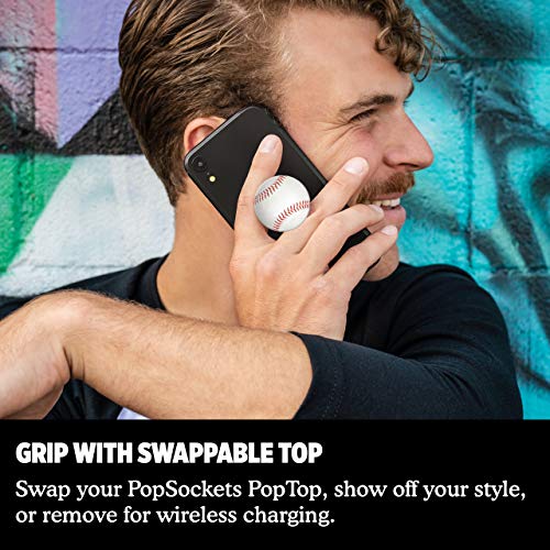 PopSockets Phone Grip with Expanding Kickstand, PopSockets for Phone - Baseball