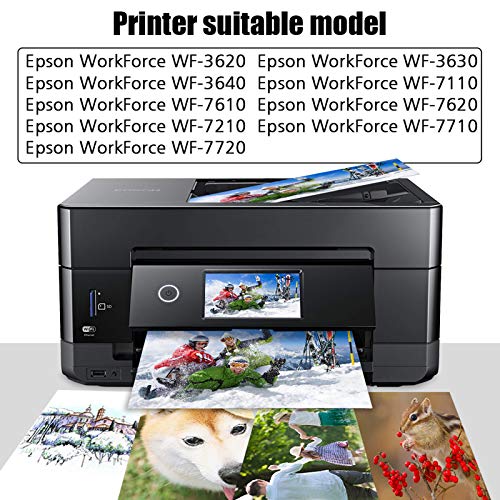 NoahArk 3 Packs 252XL Remanufactured Ink Cartridge Replacement for Epson T252XL 252 XL for Workforce WF-3630 WF-3640 WF-7610 WF-7620 WF-7110 WF-3620 WF-7210 WF-7710 WF-7720 Printer (1C/1M/1Y)