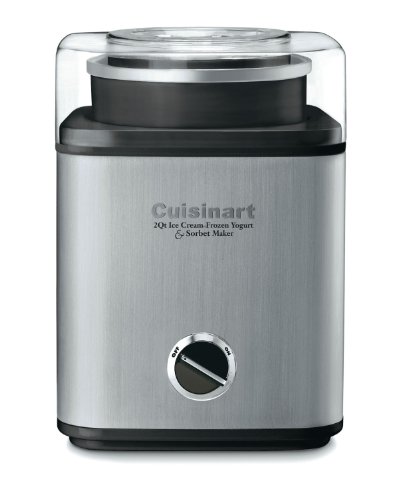 Cuisinart CIM-60PCFR Pure-Indulgence 2-Quart Ice-Cream Maker, Brushed Chrome Renewed